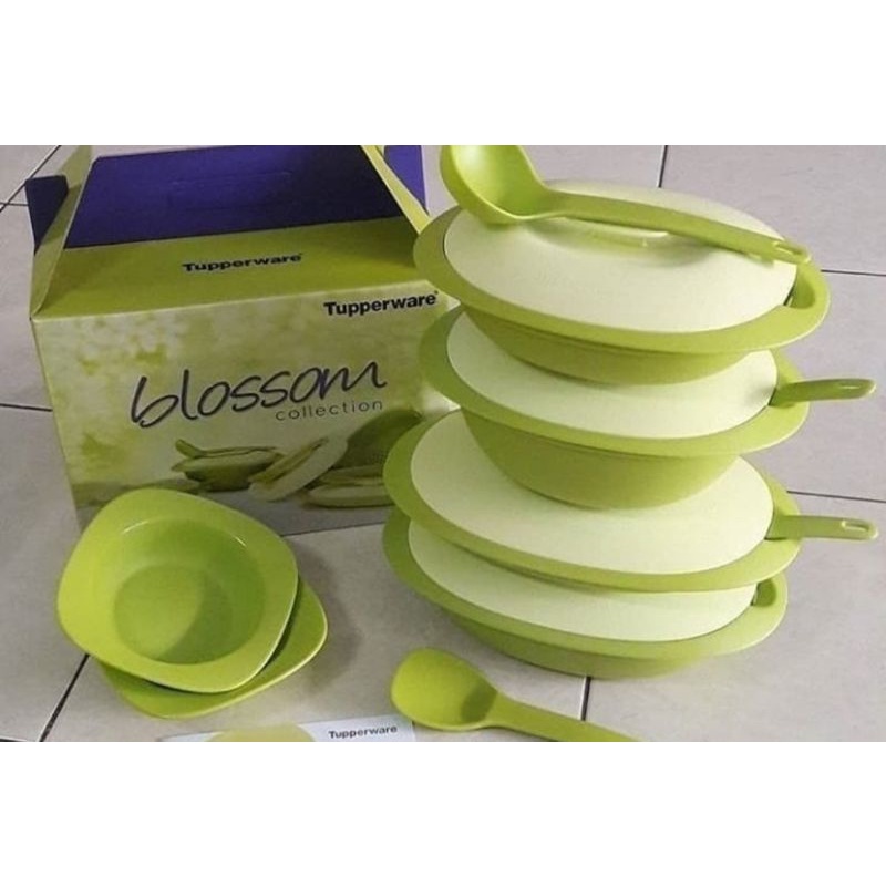 Jual BANGKINANG TUPPERWARE / BLOSSOM TUPPERWARE HIJAU / WADAH MAKANAN ...