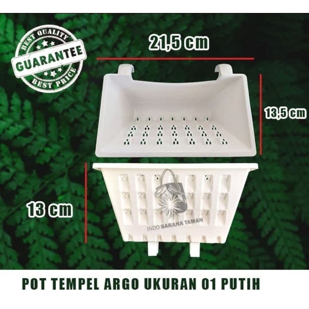 Jual POT TEMPEL ARGO 01 PUTIH | Pot Dinding | Pot Vertikal Garden | Pot ...