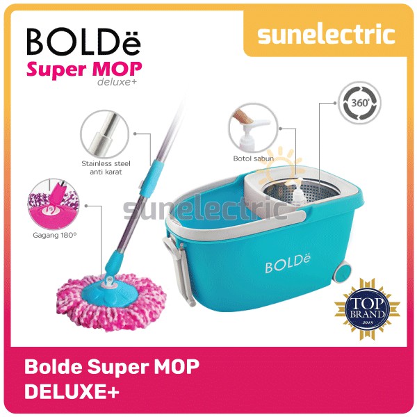 Jual BOLDe Super Mop Deluxe+ / Alat Pel Lantai Magic Mop Putar Spin Mop ...