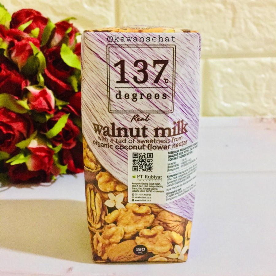 Jual 137 Degrees Walnut Milk Original 180ml | Susu Walnut Vegan ...
