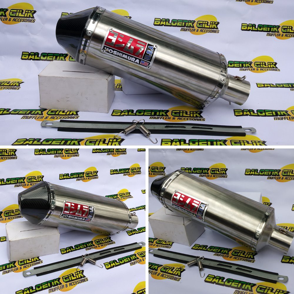 Jual Knalpot Yoshimura Titan Carbon All 150cc-250cc Silencer Only Shock ...