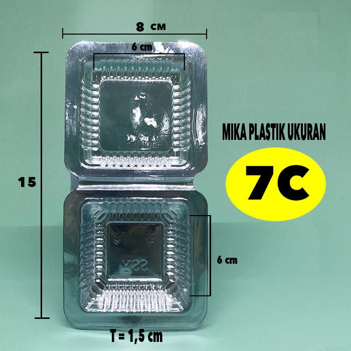 Jual READY STOCK MIKA Plastik Bening isi 100//Food Grade//Kue Pudding ...