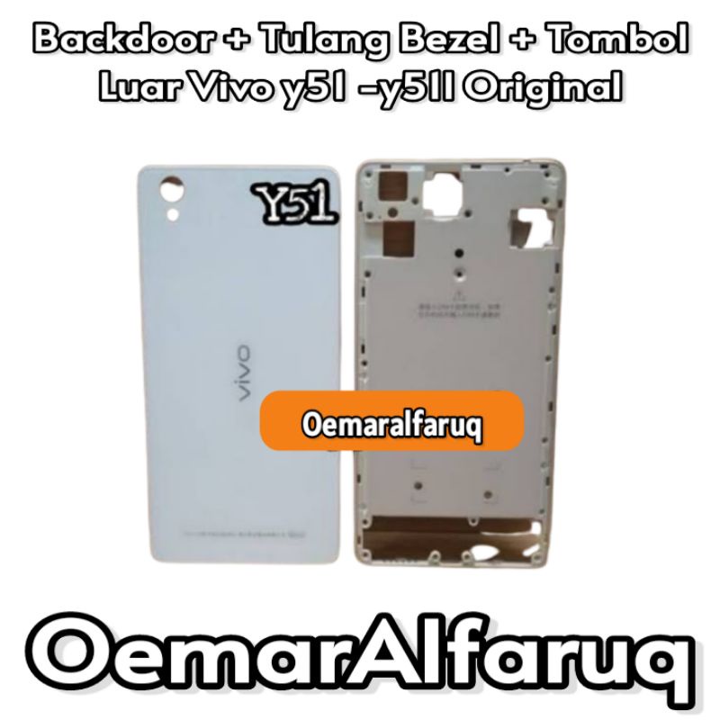 Jual Kesing Housing Casing Full set Vivo Y51 Y51L Original Backdoor Plus Bezel Bazel Tulang ...