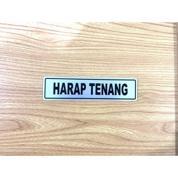 Jual STIKER RAMBU PERINGATAN HARAP TENANG | Shopee Indonesia