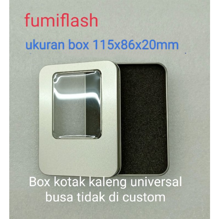 Jual Box kotak kaleng besar universal jendela mika busa tanpa custom ...