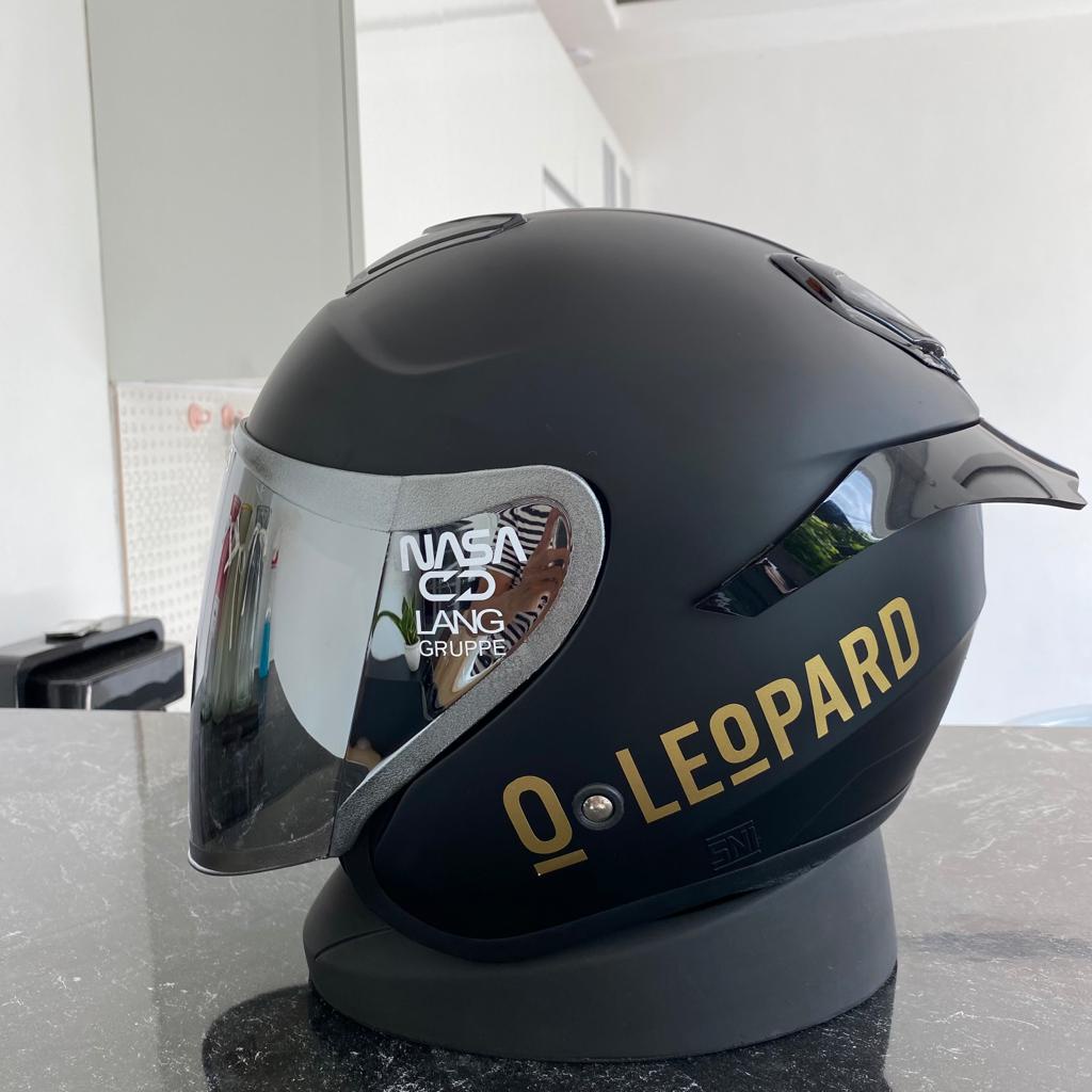 Jual Helm DYR KYOTO Motif - LE0 Hitam Doff | Shopee Indonesia