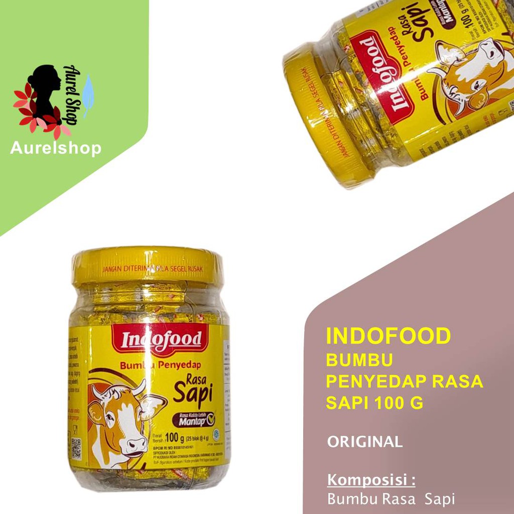 Jual INDOFOOD Bumbu Rasa Sapi kemasan 100 gram | Shopee Indonesia