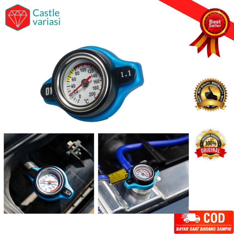 Jual Tutup Radiator 1.1 dan 1.3 model termometer cek suhu Cap D1 spec ...