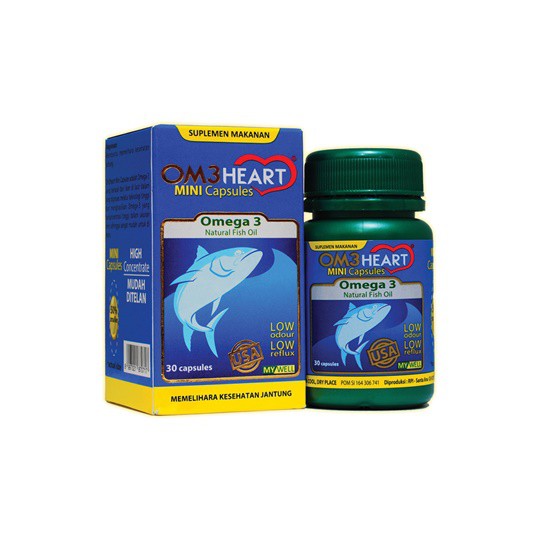 Jual Om3 Heart Omega 3 isi 30 | Shopee Indonesia