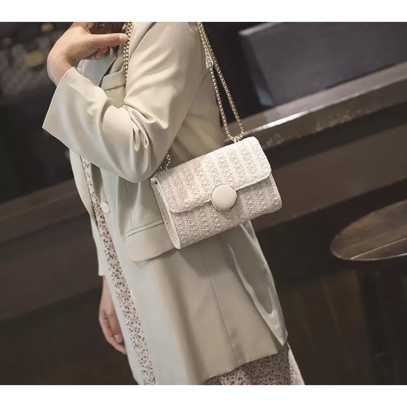 Jual Tas Selempang Wanita Dompet Hp Cewek Rantai Mini Woven Straw Bag ...