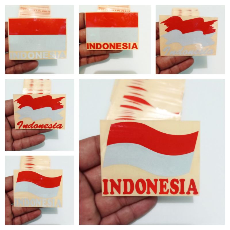 Jual Sticker bendera sticker bendera indonesia | Shopee Indonesia
