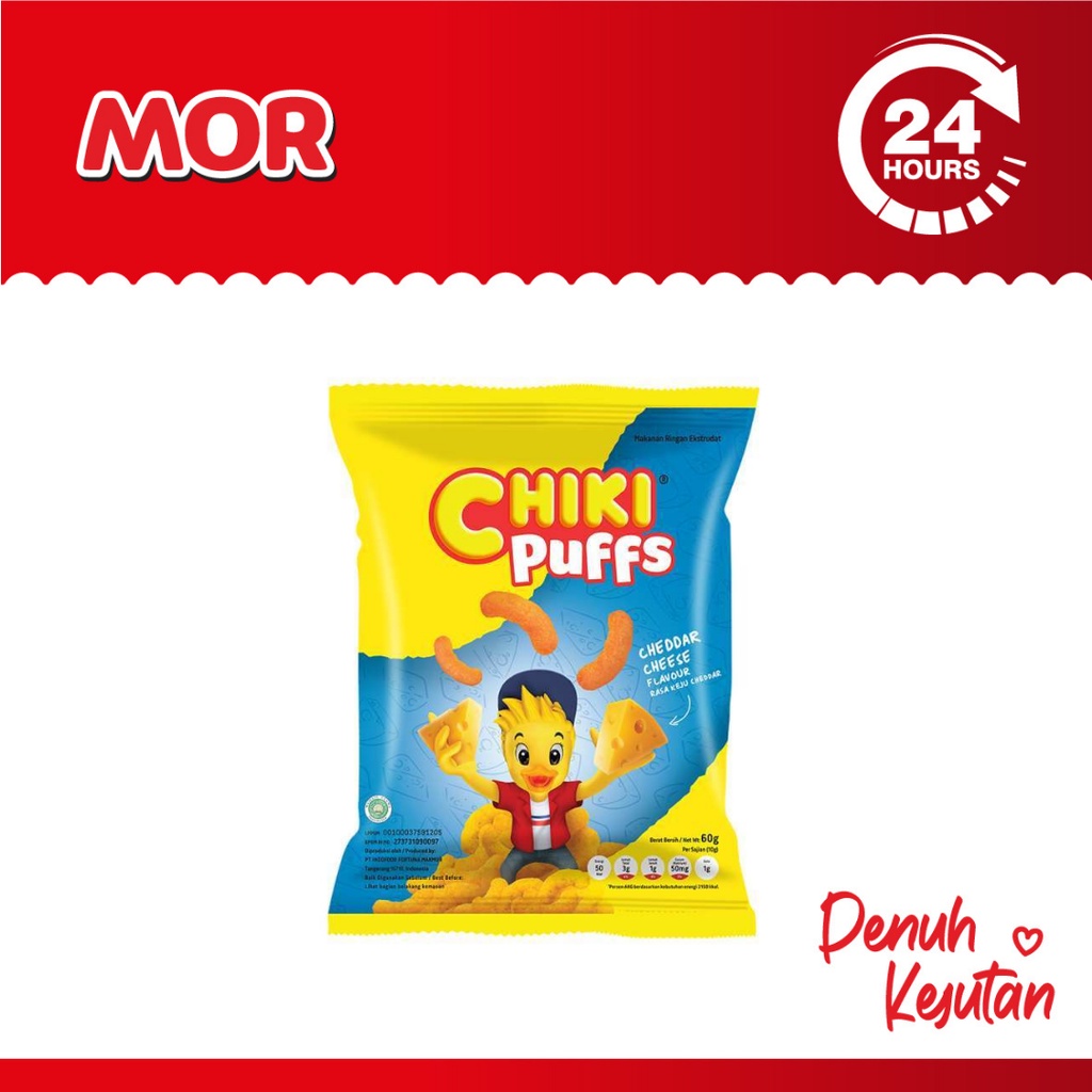 Jual CHIKI Puffs Cheedar Cheese Rasa Keju 60 GR | Shopee Indonesia