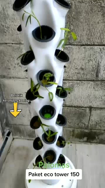 Jual Paket Eco Tower 150 - Instalasi Hidroponik Vertikal Pipa 4 Inc | Shopee Indonesia