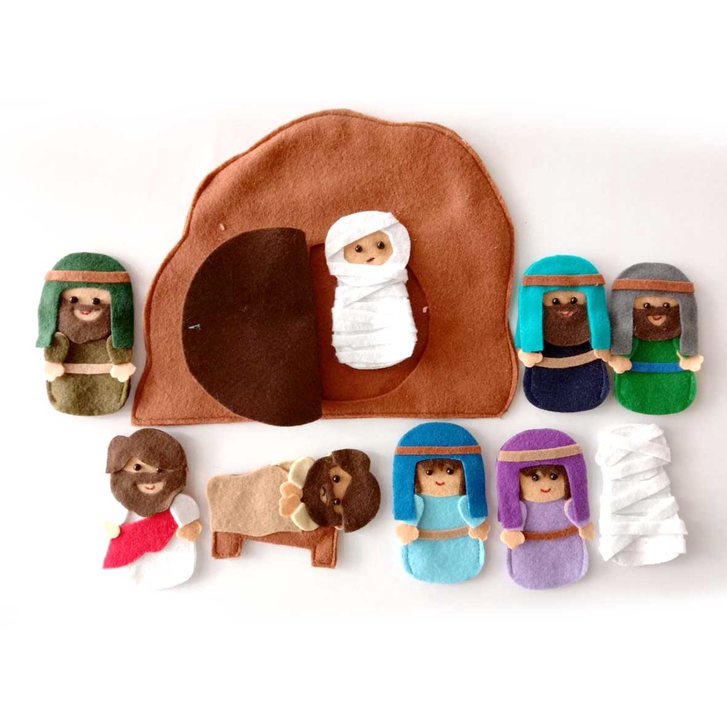 Jual Boneka Jari Kisah Lazarus / Finger Puppet Lazarus Visual Aid ...