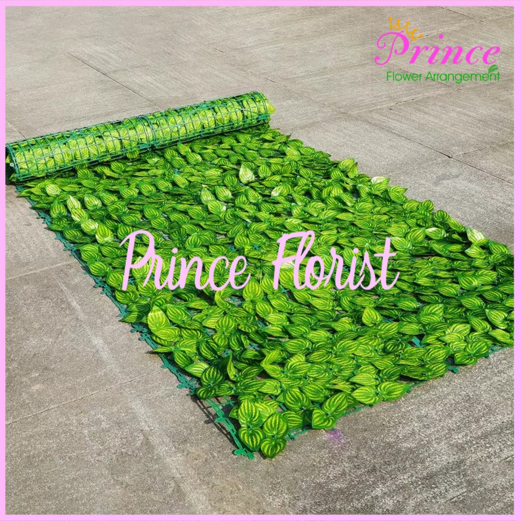 Jual Rumput Jaring Daun 1 x 2 meter 1 gulung dekorasi rambat dinding ...