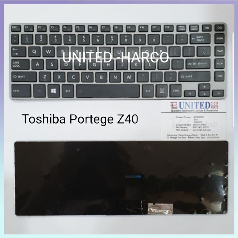 Jual KEYBOARD TOSHIBA TECRA Z40 Z40-A Z40-B Z40T-A Z40T-B Z40-AK01M Z40 ...