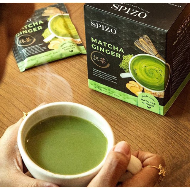 Jual SPIZO MACHA GINGER ( Minuman Serbuk Jahe dan Teh Hijau ) | Shopee ...