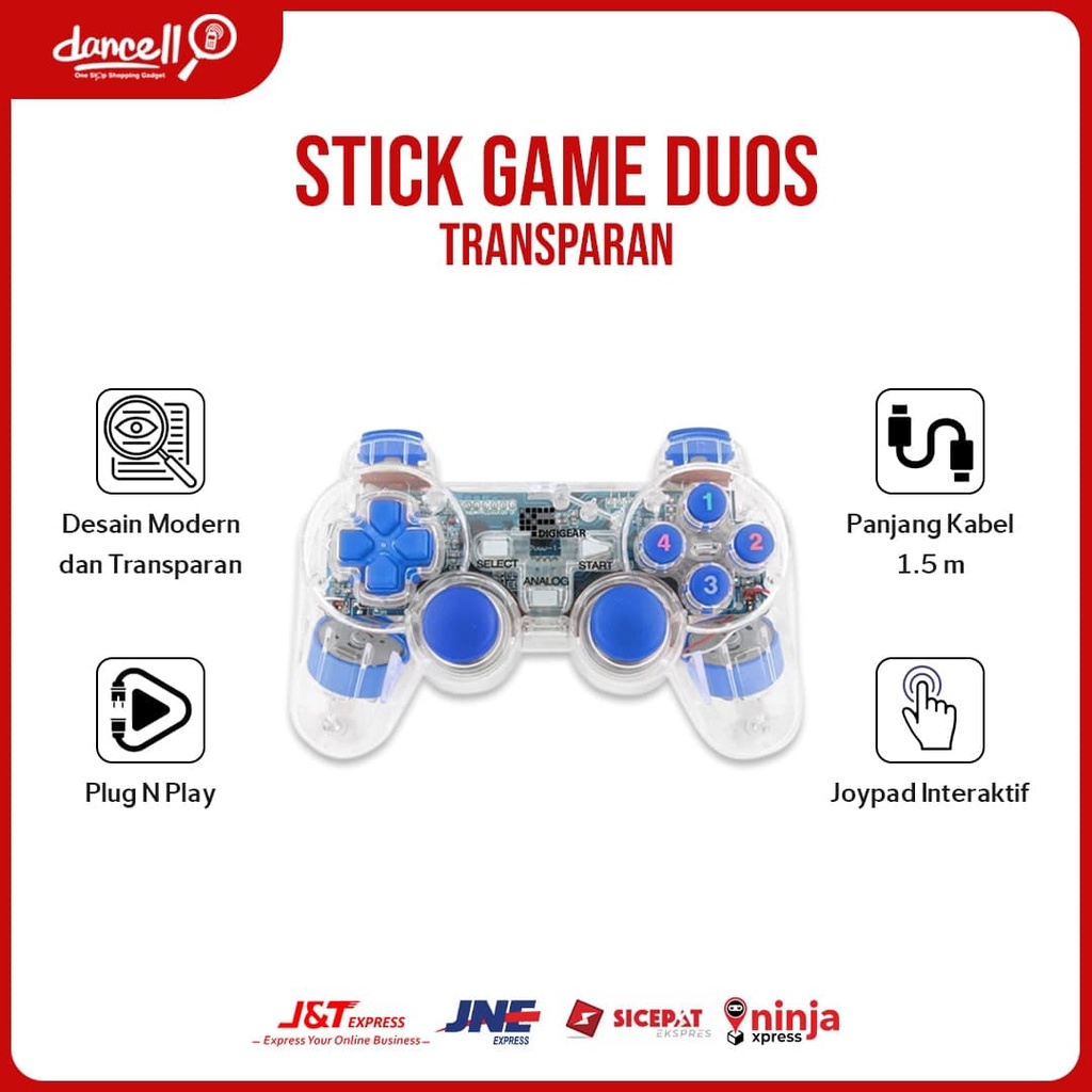 Jual STIK GAME DUOS TRANSPARAN STICK GAME GAMING PROFESIONAL PLAYS ...