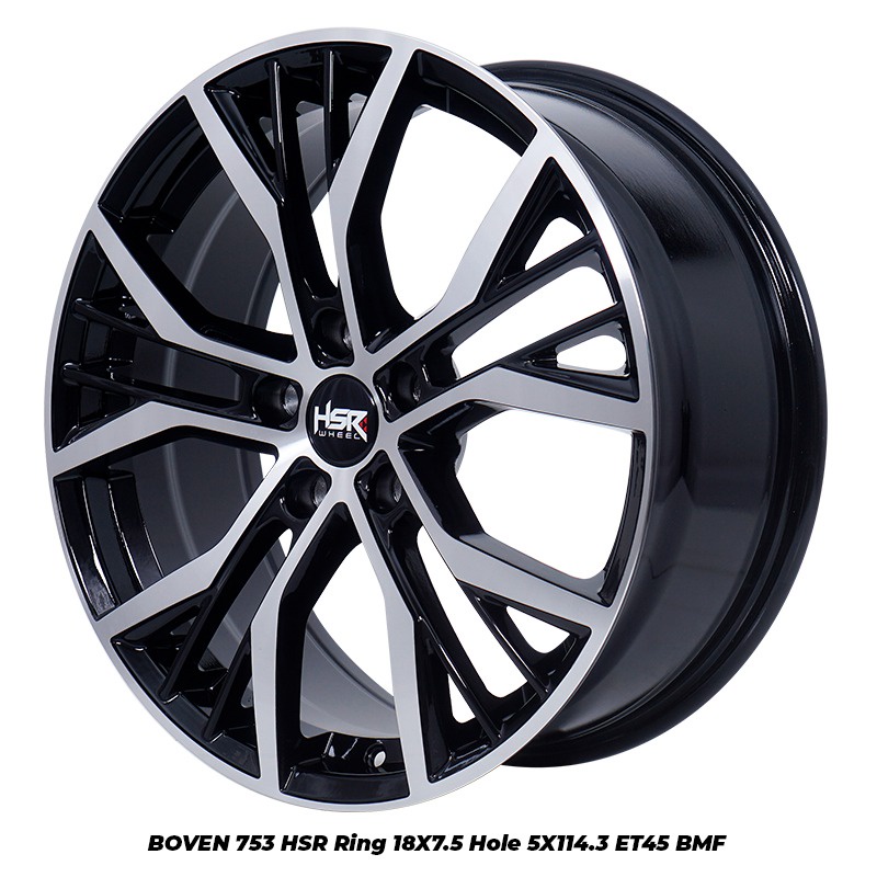 Jual VELG MOBIL BARU HSR BOVEN HSR R18 LEBAR 75 RATA LUBANG BAUT 5 PCD ...