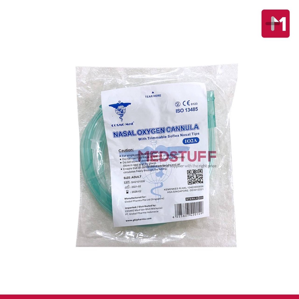 Jual Nasal Canul Cosmomed Nasal Oxygen Cannula Kanul Selang Oksigen ...