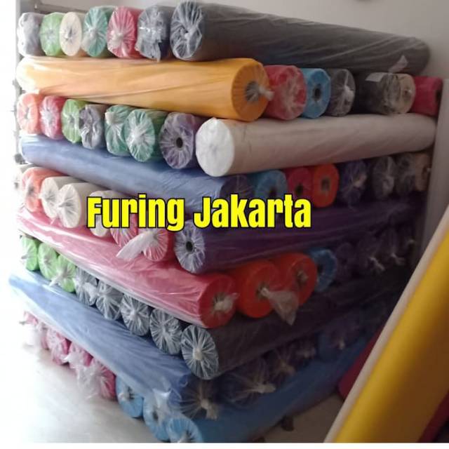 Jual Kain Furing hitam 1 roll 50 gsm | Shopee Indonesia