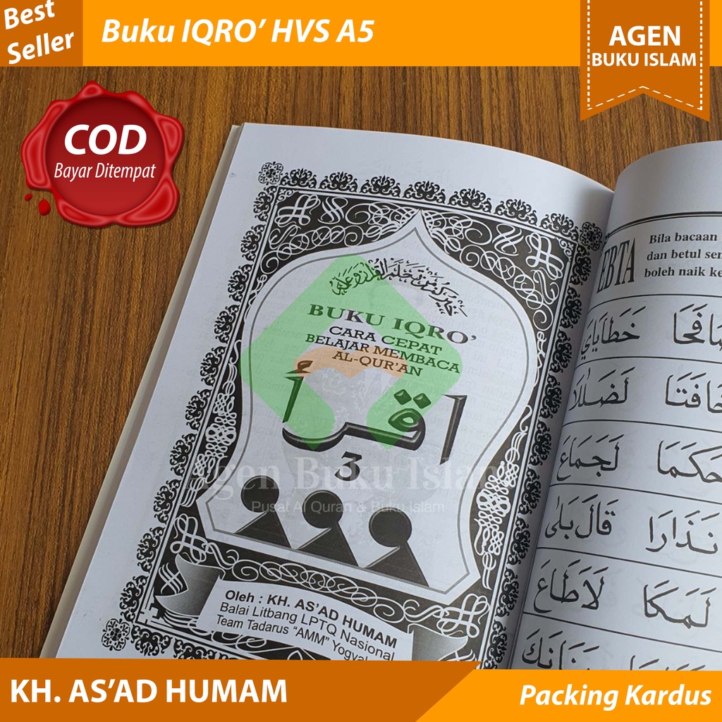 Jual Buku Iqro Besar 20 X 15 cm A5 Kertas HVS Karya KH AS'AD HUMAM Buku ...