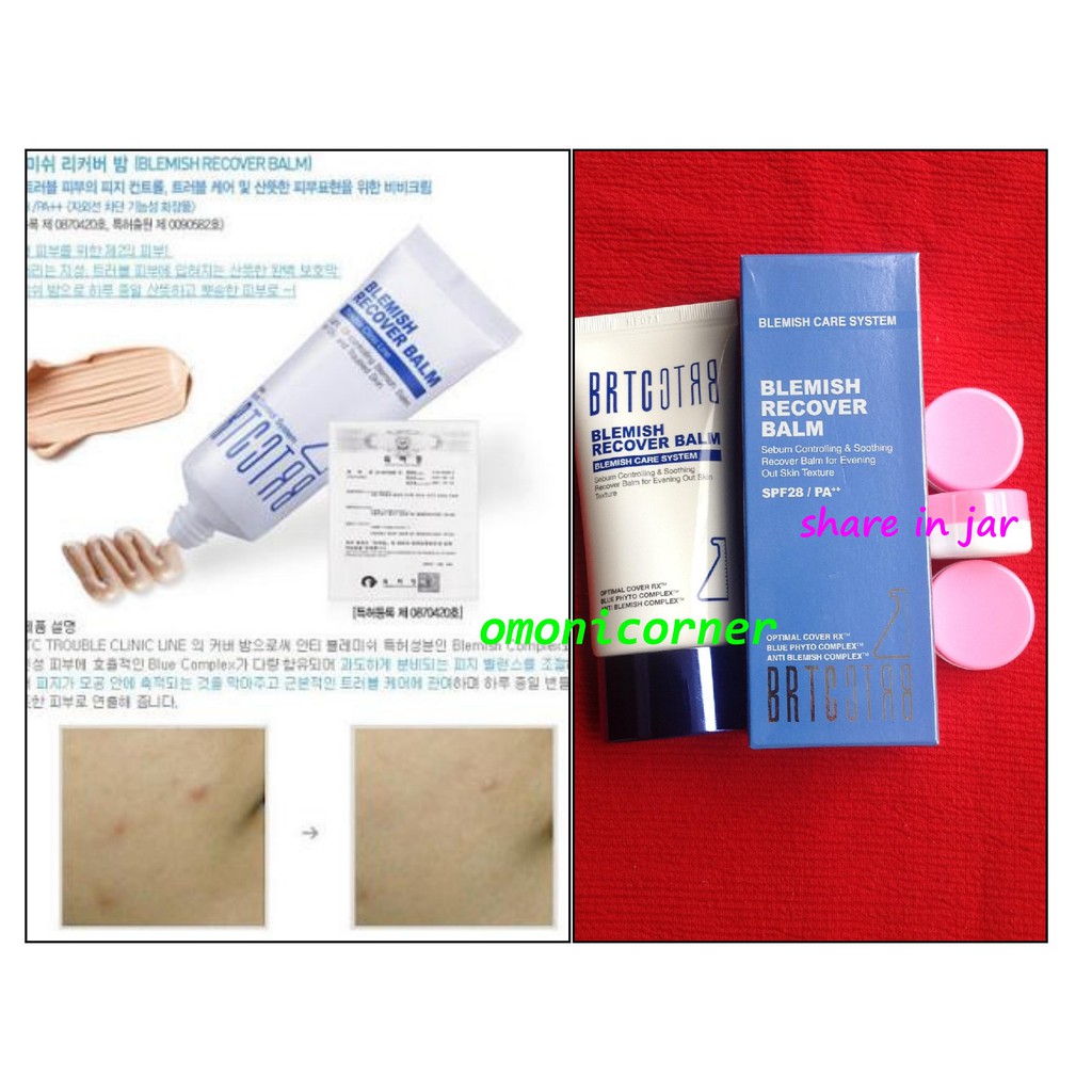 Jual BRTC BLEMISH RECOVER BALM BB CREAM SPF 28++ kemasan SHARE IN JAR ...