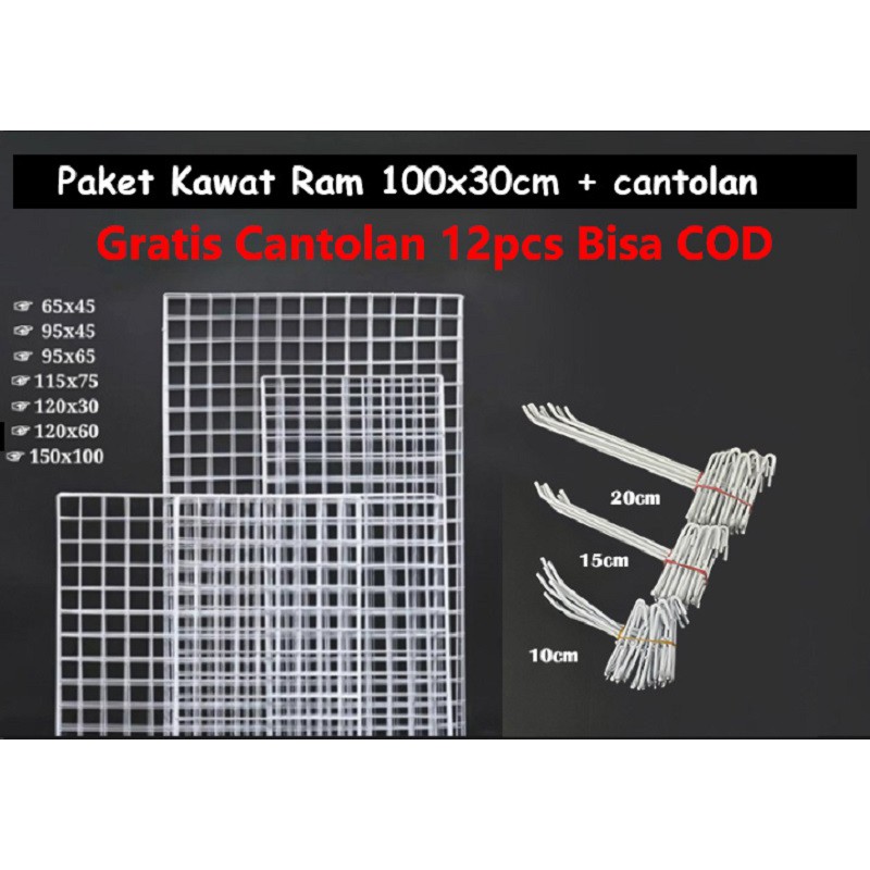 Jual Ram Dinding Aksesoris Dekorasi 100x30cm 3mm Rak Display dinding ...