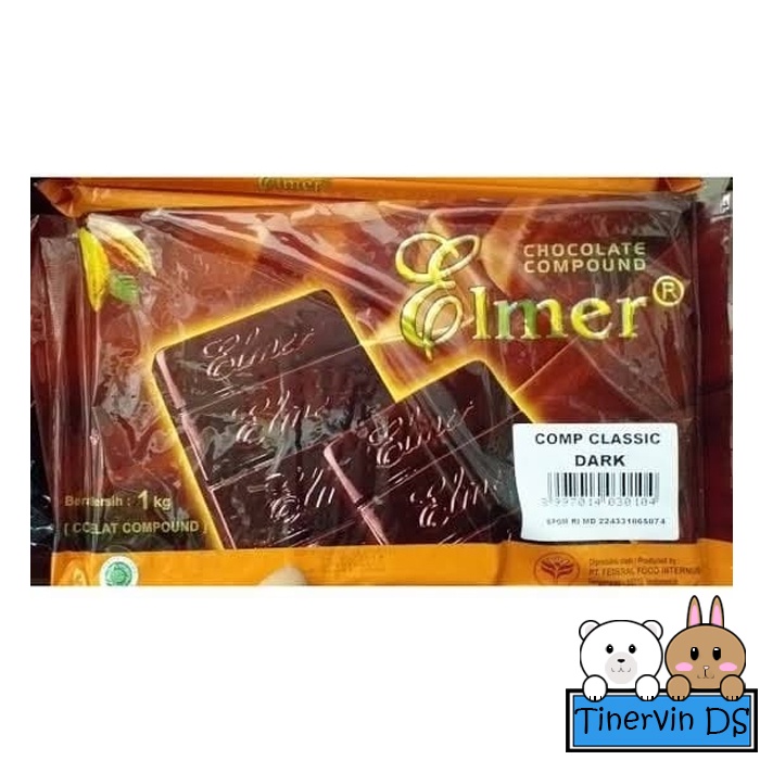 Jual Elmer Chocolate Compound Classic Dark 1 kg | Shopee Indonesia
