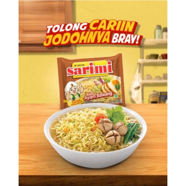 Jual SARIMIE MI INSTAN/SARIMI AYAM BAWANG/SARIMI KUAH RASA AYAM BAWANG ...