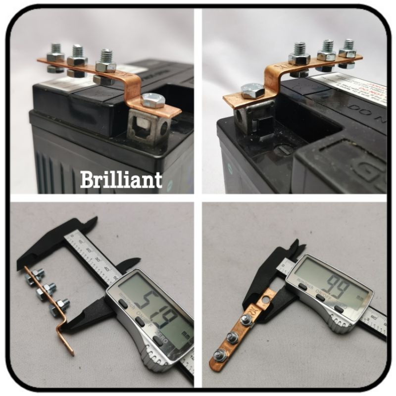 Jual Terminal Plat L Tambahan Aki Accu Motor - Ground Grounding / Plus ...