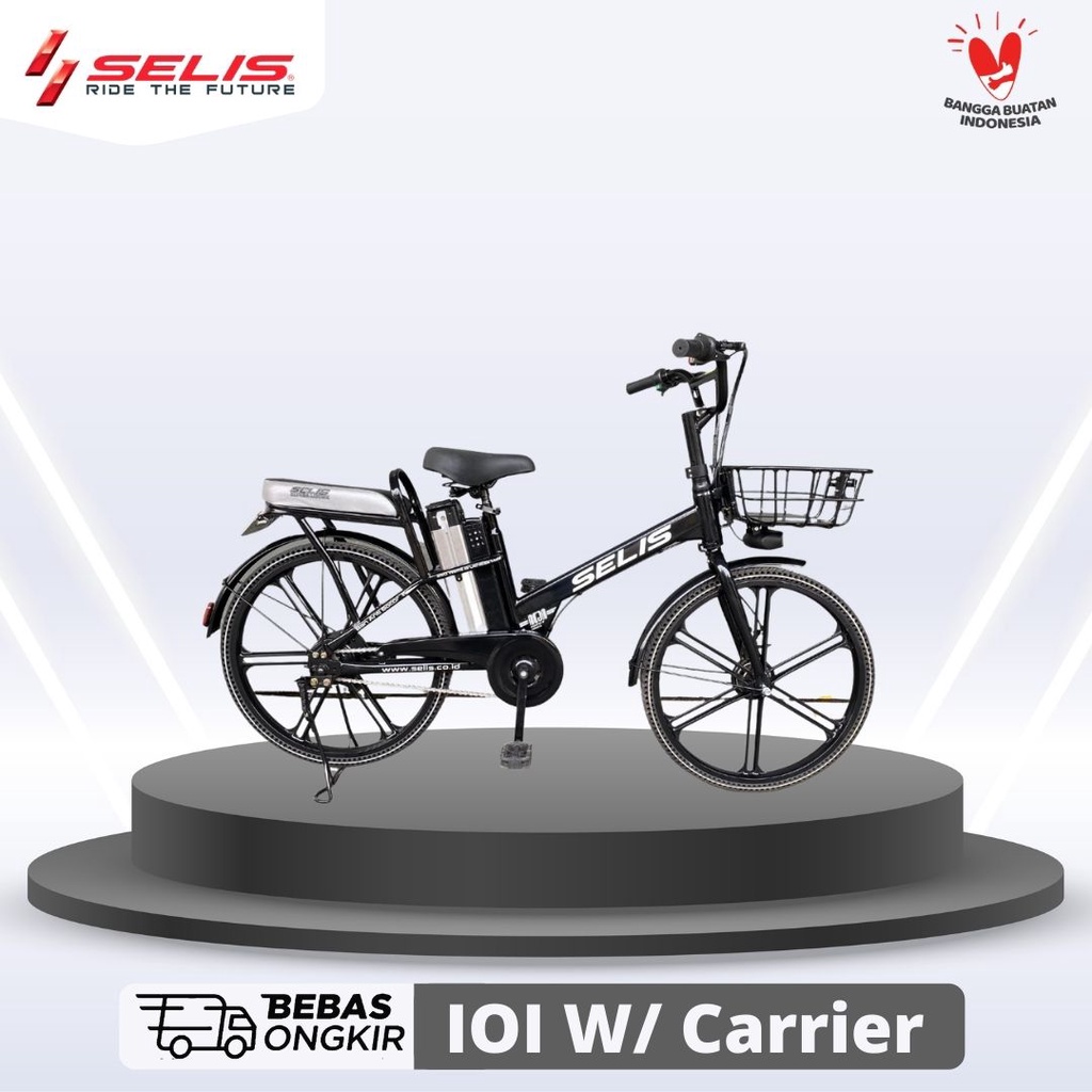 Jual Sepeda listrik Selis tipe IOI (Dengan Carrier) | Shopee Indonesia