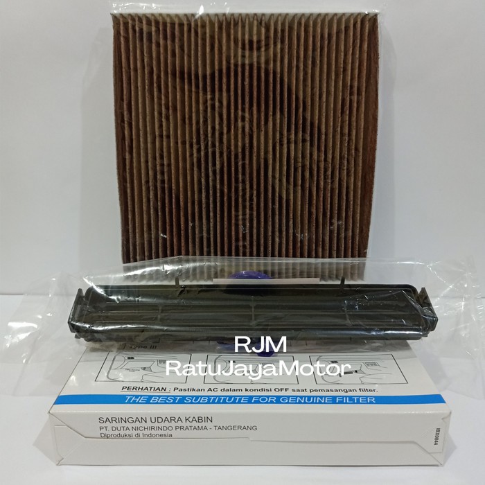Jual Paket Filter AC PREMIUM Carbon COKLAT + Cover Kit AC Mobilio Brio ...