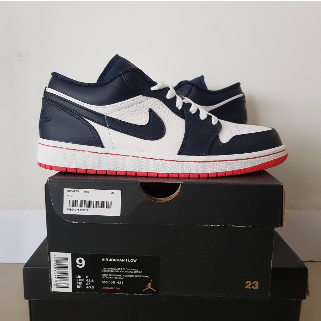 Jual Air Jordan 1 Low Obsidian Ember (BNIB) | Shopee Indonesia