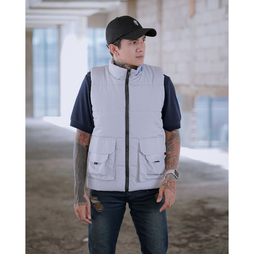 Jual BGSR Rompi Polos Putih Material Parasut Despo Premium Jaket Motor ...