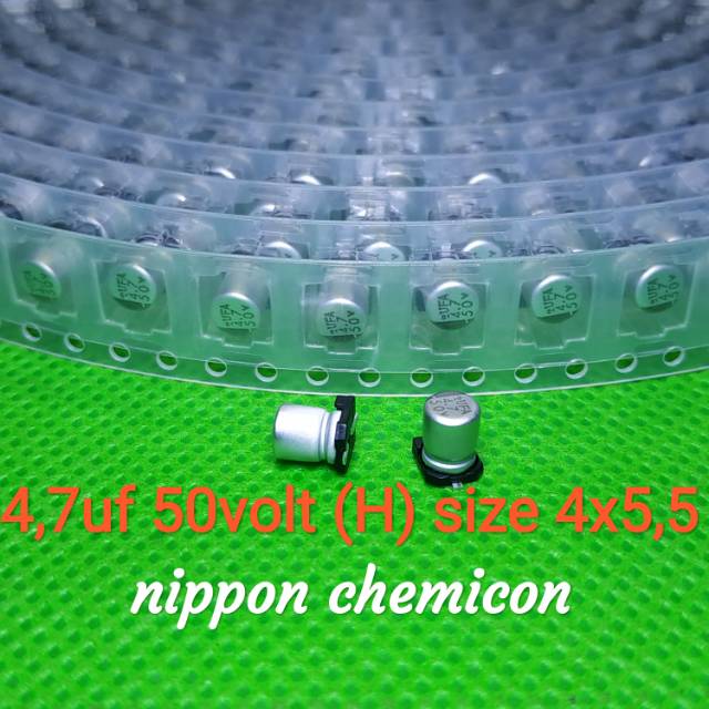 Jual Solid kapasitor capasitor elko elco SMD 4.7uf 50v 4.7 uf 50volt ...