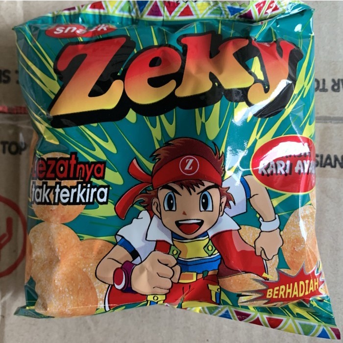 Jual Snack Zeky Chiki Cemilan Jajanan Ciki Kari Ayam 250 gram - 100 gram | Shopee Indonesia