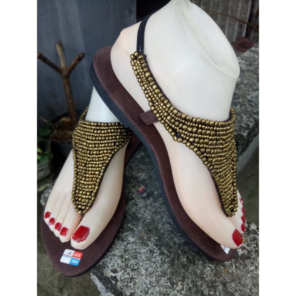 Jual sendal etnik bali/sendal pantai/sendal bohemian/sendal monte ...