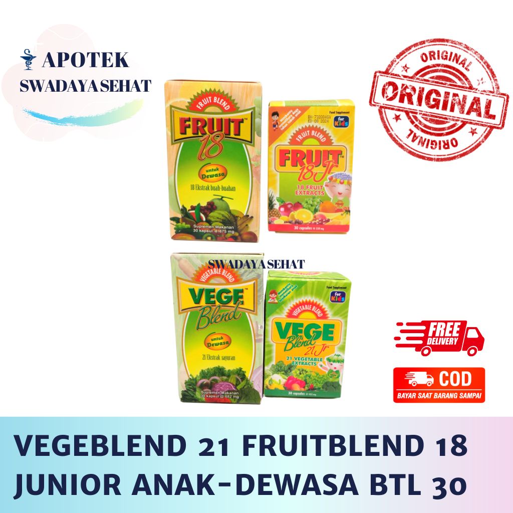 Jual VEGEBLEND 21 FRUIT BLEND 18 Junior Anak Dewasa JR Botol Isi 30 ... Jual VEGEBLEND 21 FRUIT BLEND 18 Junior Anak Dewasa JR Botol Isi 30 ...