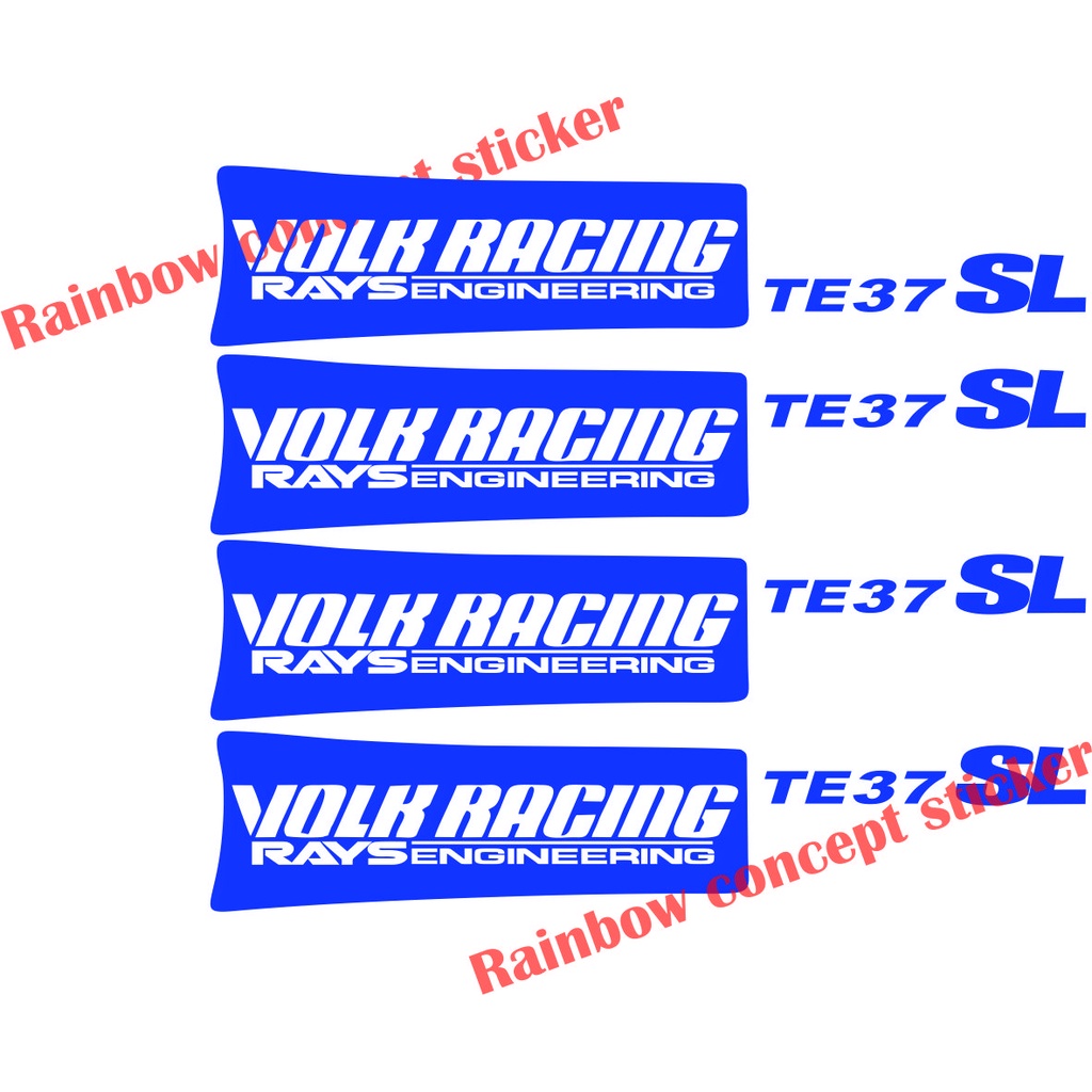 Jual sticker volk racing rays engineering stiker TE 37SL 8 pcs | Shopee ...