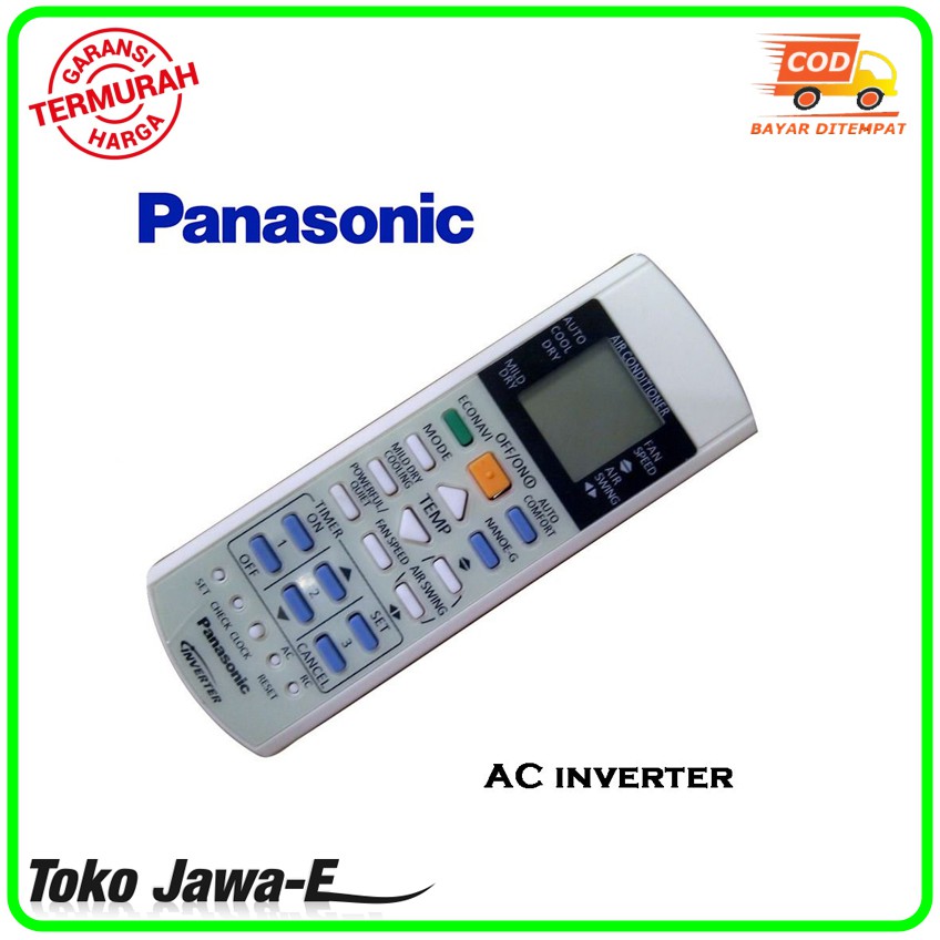Jual Remote Control Ac Panasonic Inverter Cocok Utk Semua Type | Shopee ...