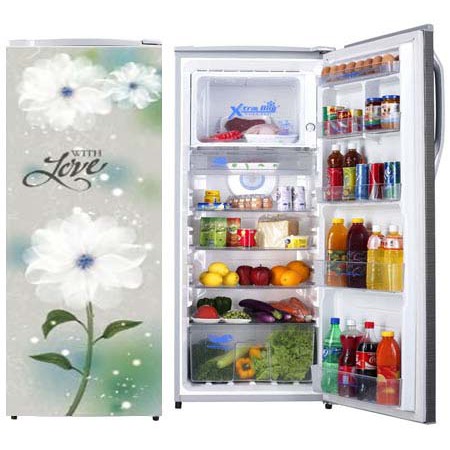 Jual METH GRE 003 KULKAS 1 PINTU 60CMX120CM WHITE BLINK FLOWER ...