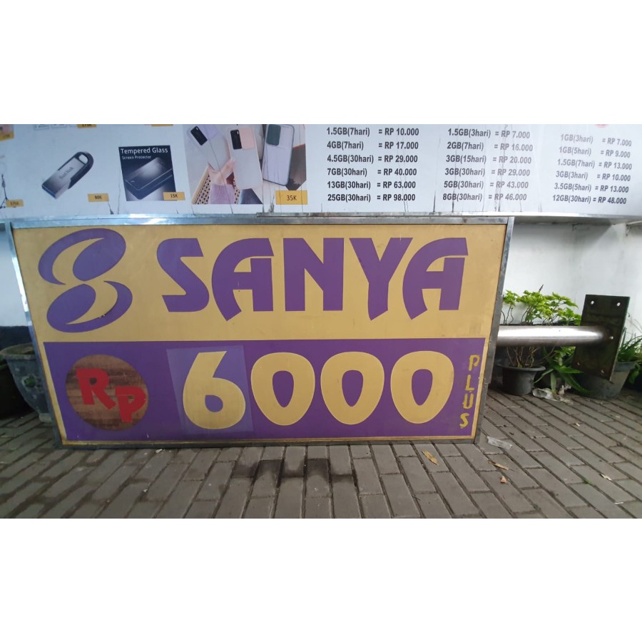 Jual NEON BOX OUTDOOR PLANG TOKO UKURAN 265 x 20 X 100 SECOND 95% ...