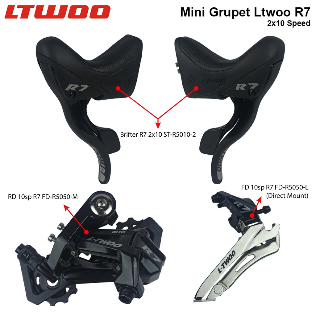Jual Happy Bike Mini Groupset Sepeda Roadbike /Sepeda Minivelo LTWOO R7 ...