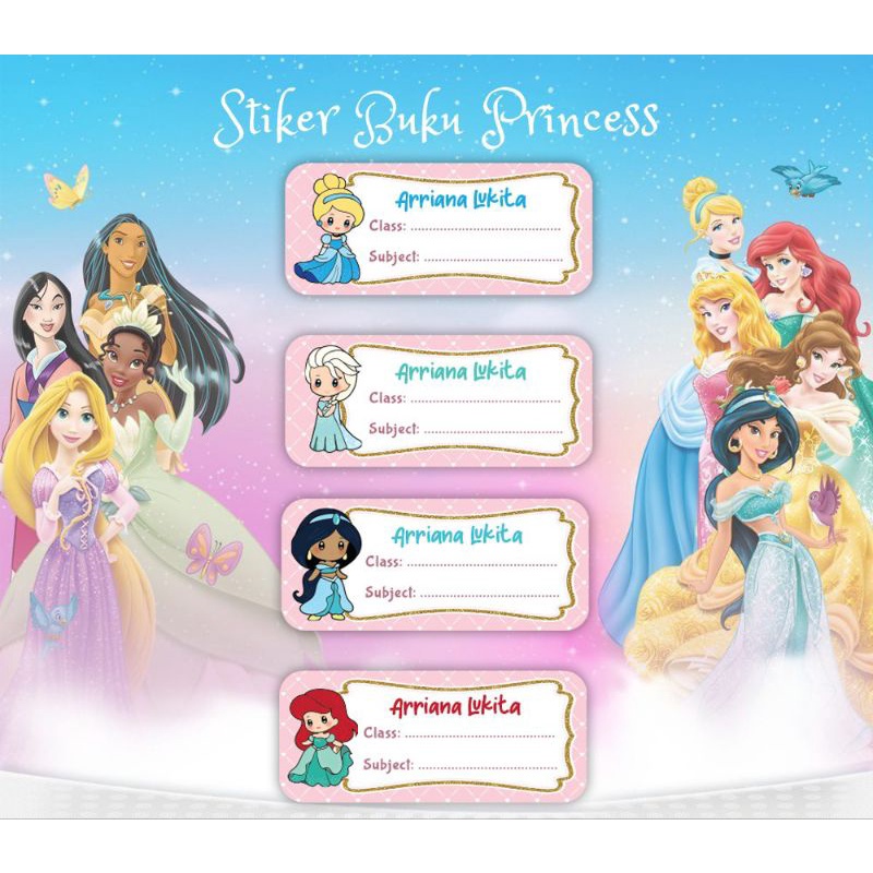 Jual PO 3 hari (Bentuk Kotak) Sticker Label Nama Anak untuk di tempel ...