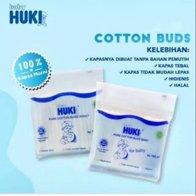 Jual Huki Cotton Buds Zakk Isi 100 | Shopee Indonesia