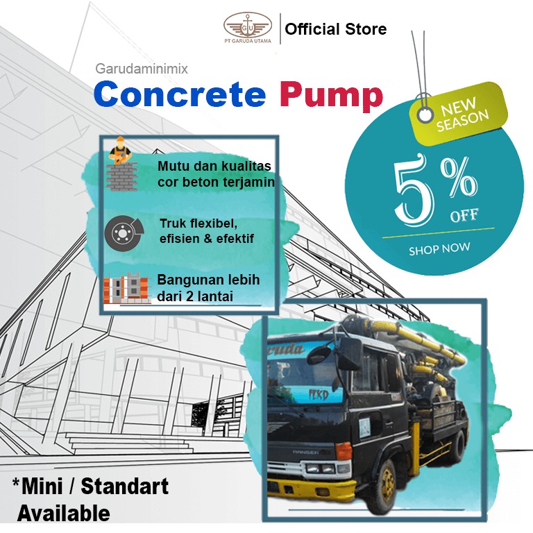 Jual Pompa Beton / Concrete Pump / Mini / Standart /Jabodetabek ...