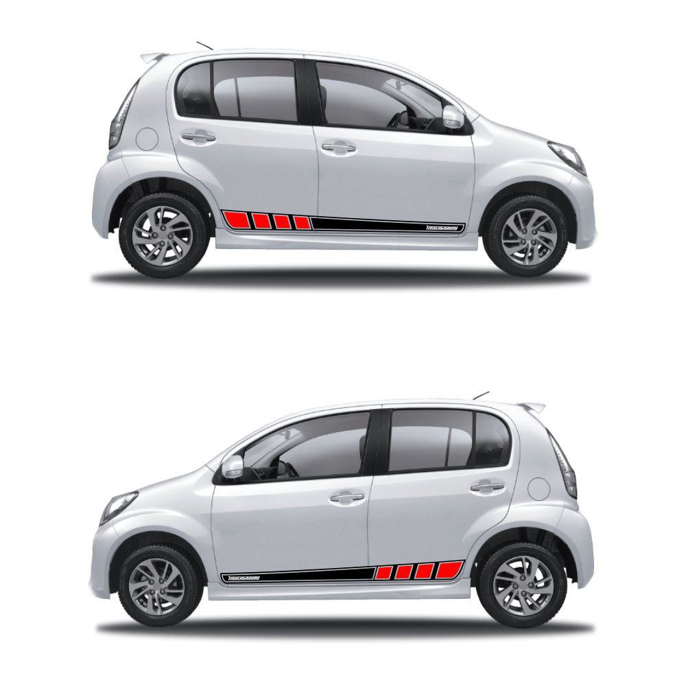 Jual Stiker Mobil - Sticker Body Stripe Daihatsu New Sirion 001 ...