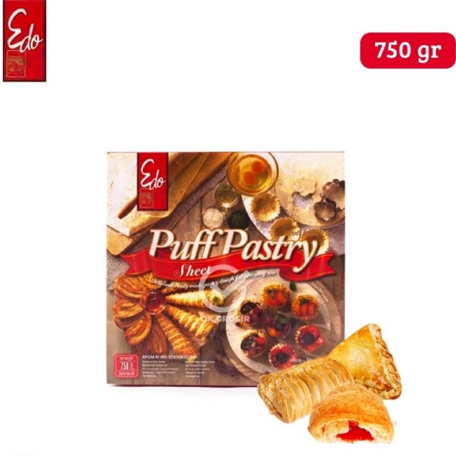 Jual Edo Puff Pastry sheet 750Gr Adonan Frozen | Shopee Indonesia