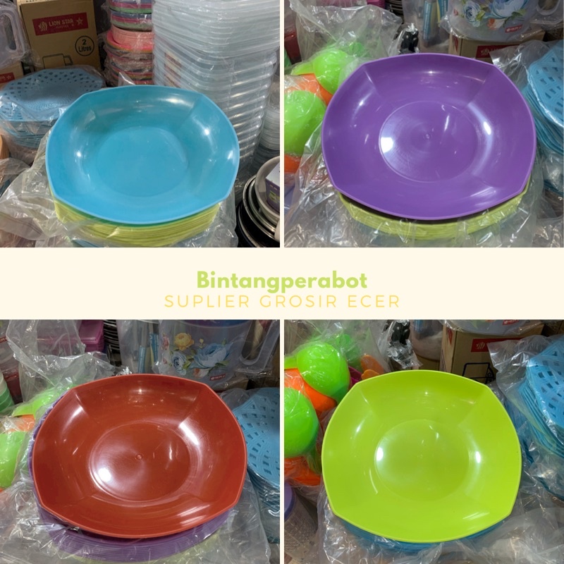 Jual Piring Plastik / Piring Makan Plastik / Piring Lauk / Piring Plastik Tebal Murah | Shopee ...